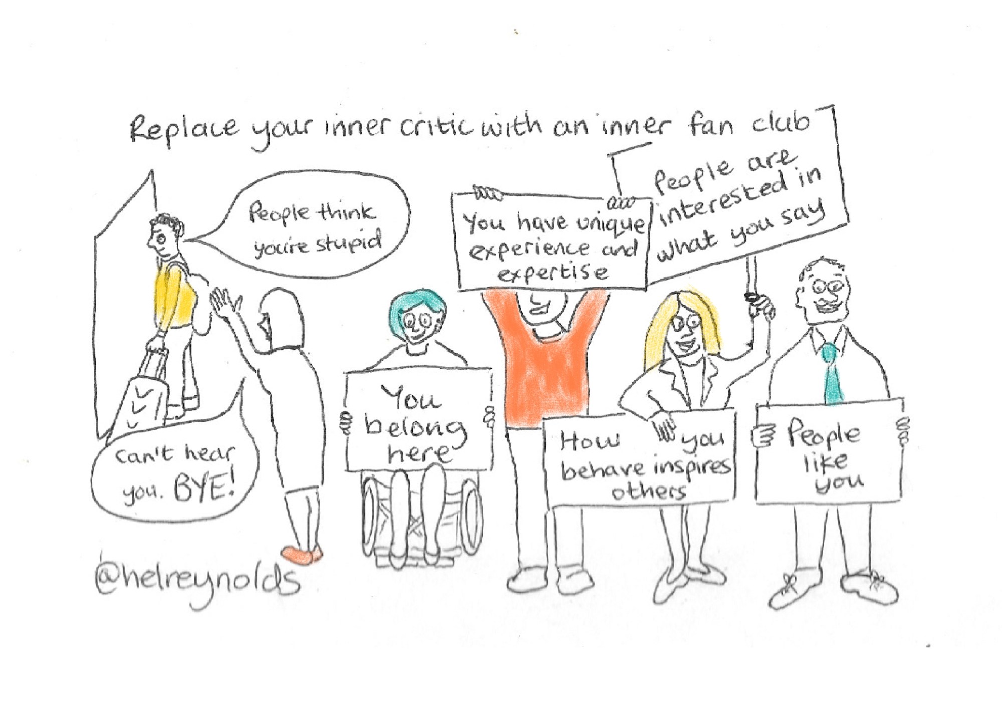 Replace your inner critic with an inner fan club | Comms Creatives ...