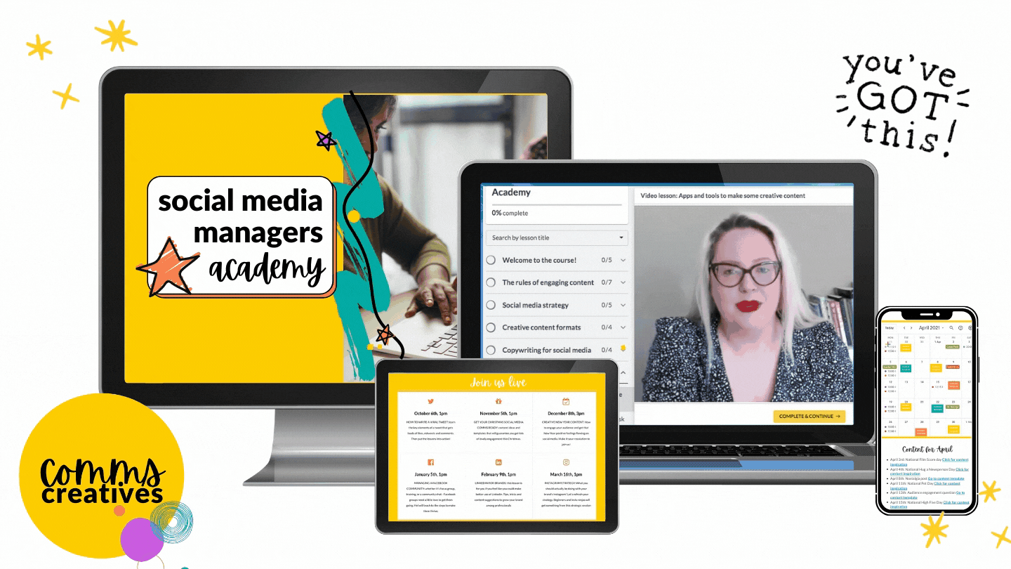 social media training workshops online engagement and contedt SMMA ...